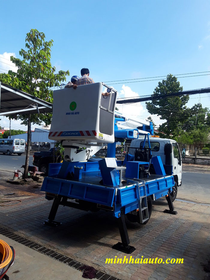 Xe Thang Nâng Người 14M Isuzu-Socage | Xe Ô Tô Nâng Người